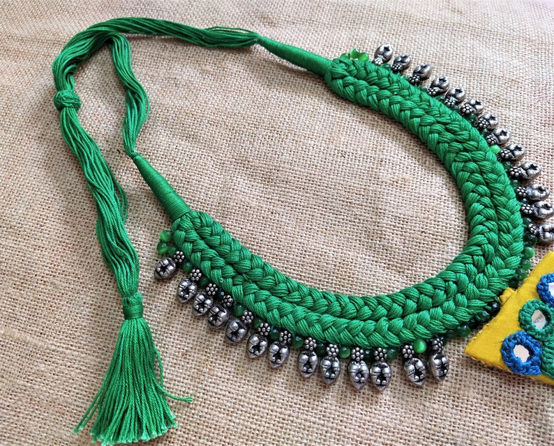 Banjara Tribal Jewelry, Ethnic Tassel Necklace With Charms, Indian ...