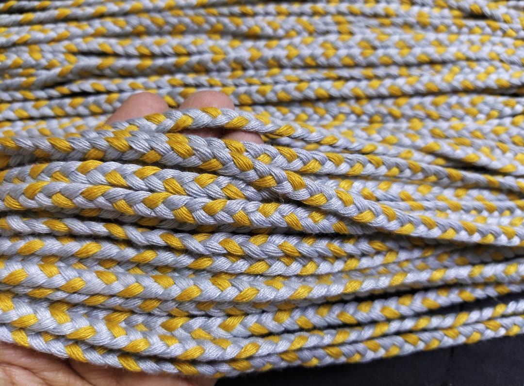 Braided Cotton Cord, Cotton Ribbon, 6MM Braided Cotton Thread Jewelry ...