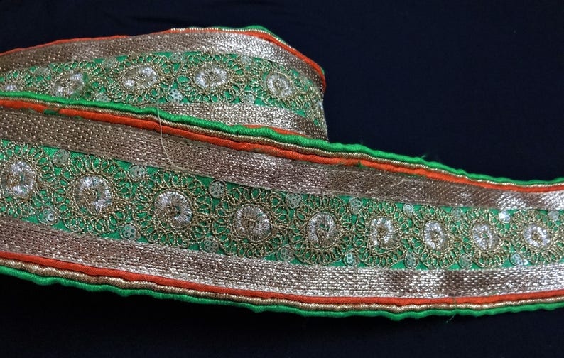 Indian Lace, Ethnic Trim, Sari Border, Fabric Lace, Indian Zari Trim ...
