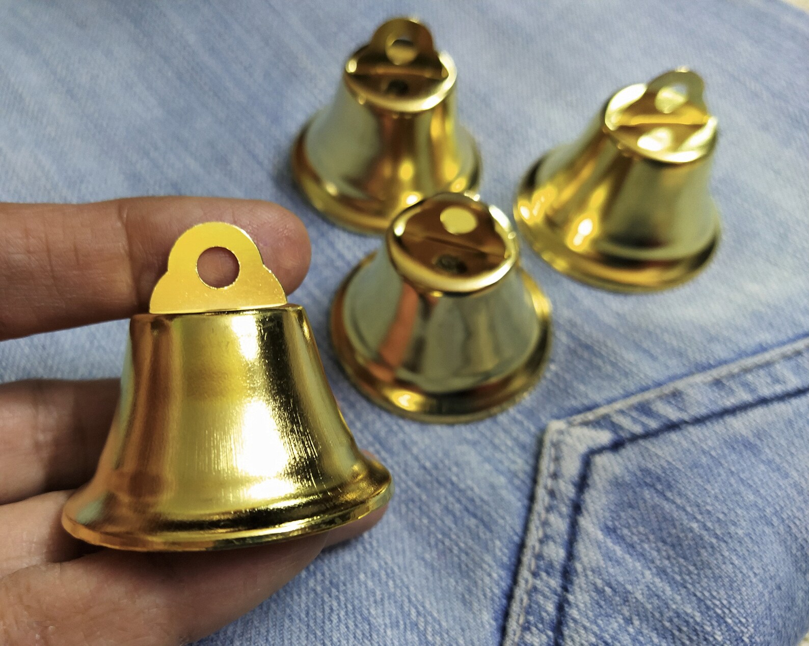 Indian Bells, Large Bells, Craft Supplies, Decorative Large Metal Bells ...