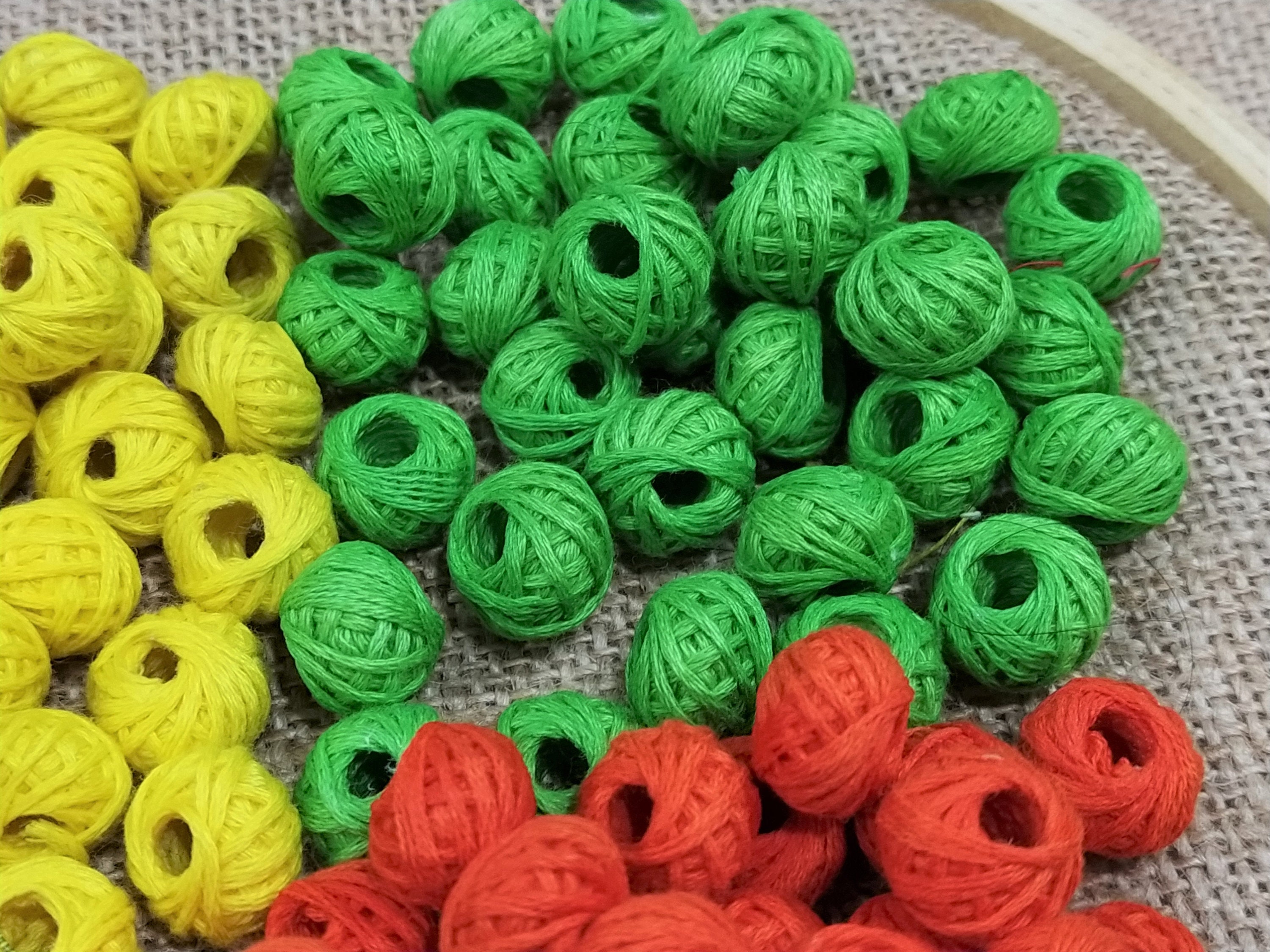 Handmade Thread Balls Cotton Balls Indian Craft Decoration | Etsy