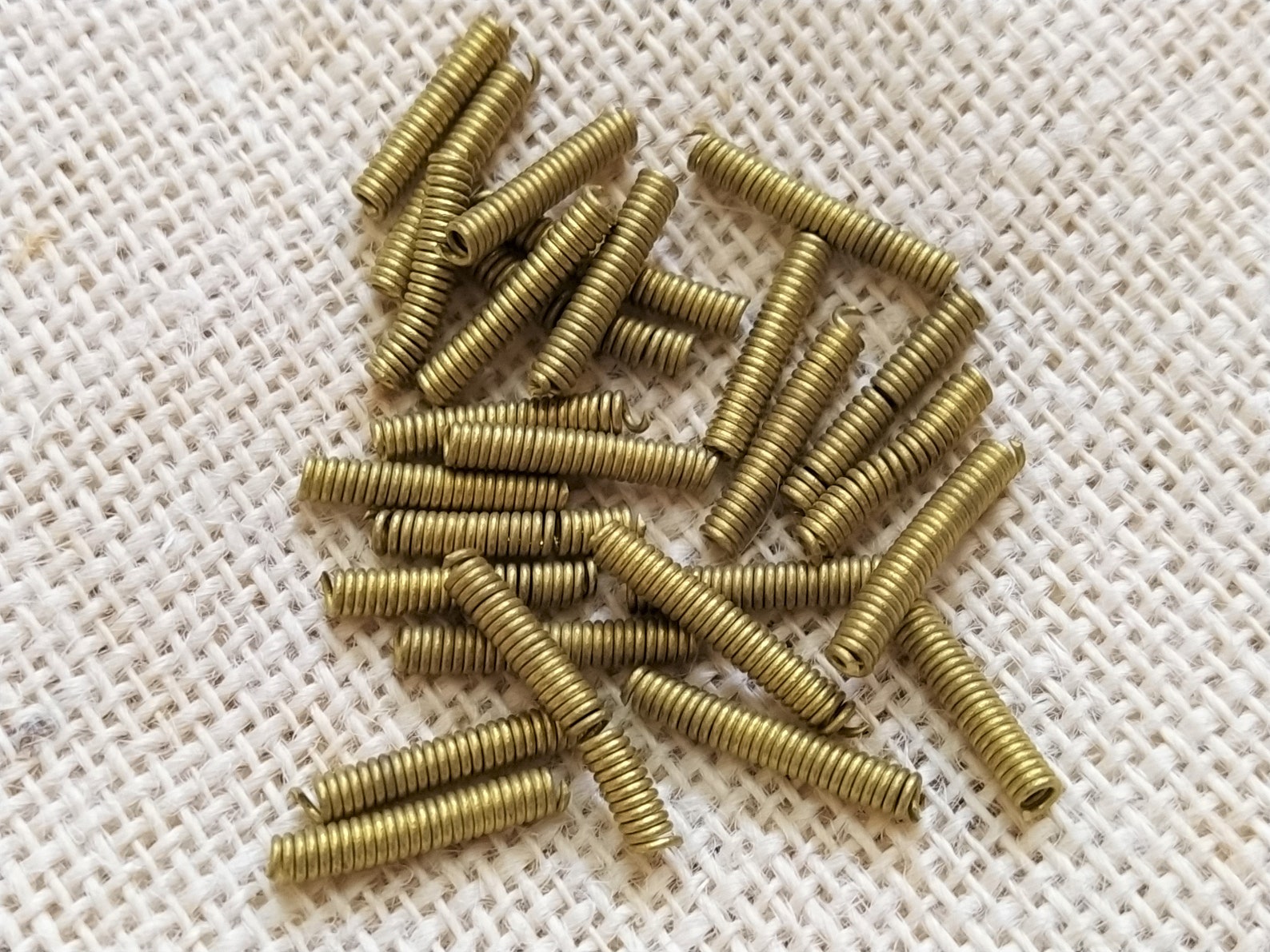 3 Mm Brass Coil Ends Spring Coil Cord Tip Bead Cap Fastener - Etsy