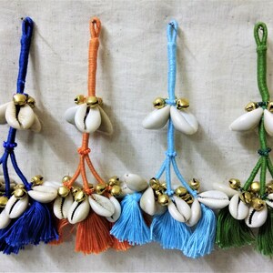 Cowrie Shell Tassel, Ethnic Tassels, Indian Tassels, Cowrie Shell Swag ...