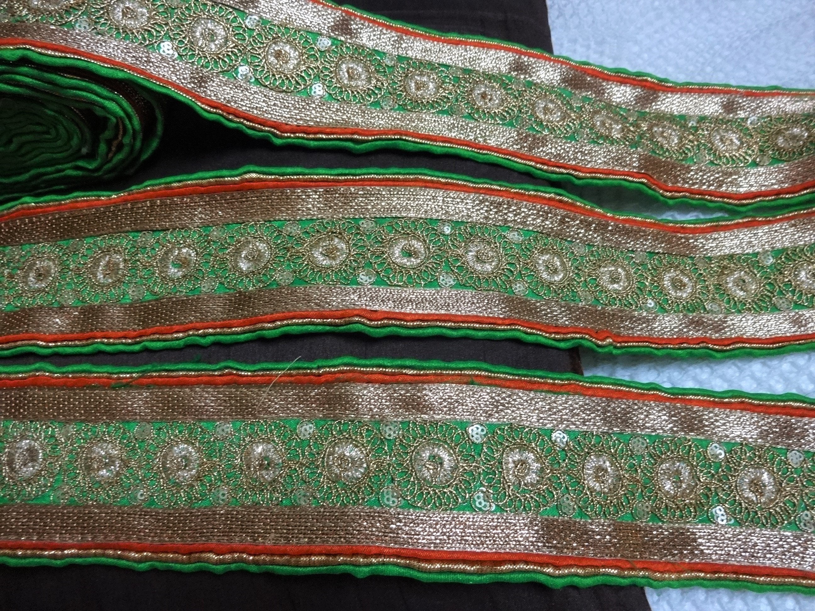Indian Lace, Ethnic Trim, Sari Border, Fabric Lace, Indian Zari Trim ...