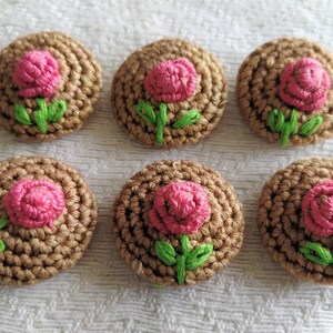 Buttons, Crochet Buttons, Indian Decorative Buttons, Handmade Sew on ...