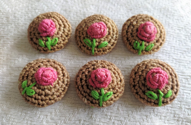 Buttons, Crochet Buttons, Indian Decorative Buttons, Handmade Sew on ...