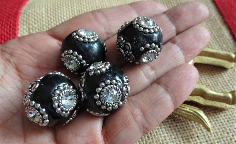 Indian Beads, Retro Style Ethnic Beads, Kundan Work, Jewelry Supplies ...