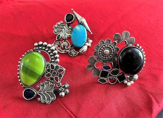 Oxidized Rings Statement Rings Silver Polish Rings - Etsy