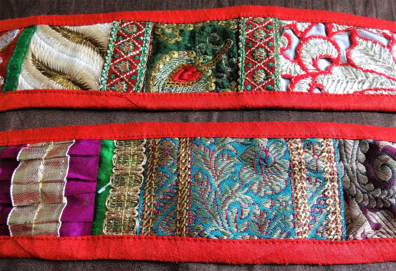 Indian Patch Embroidered Lace, Ethnic Trim, Saree Border, Fabric Lace ...