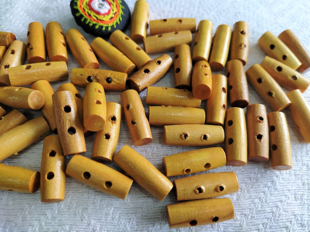 Wooden Tilt Buttons, Wooden Gag, Wooden Toggle Button, Sewing ...