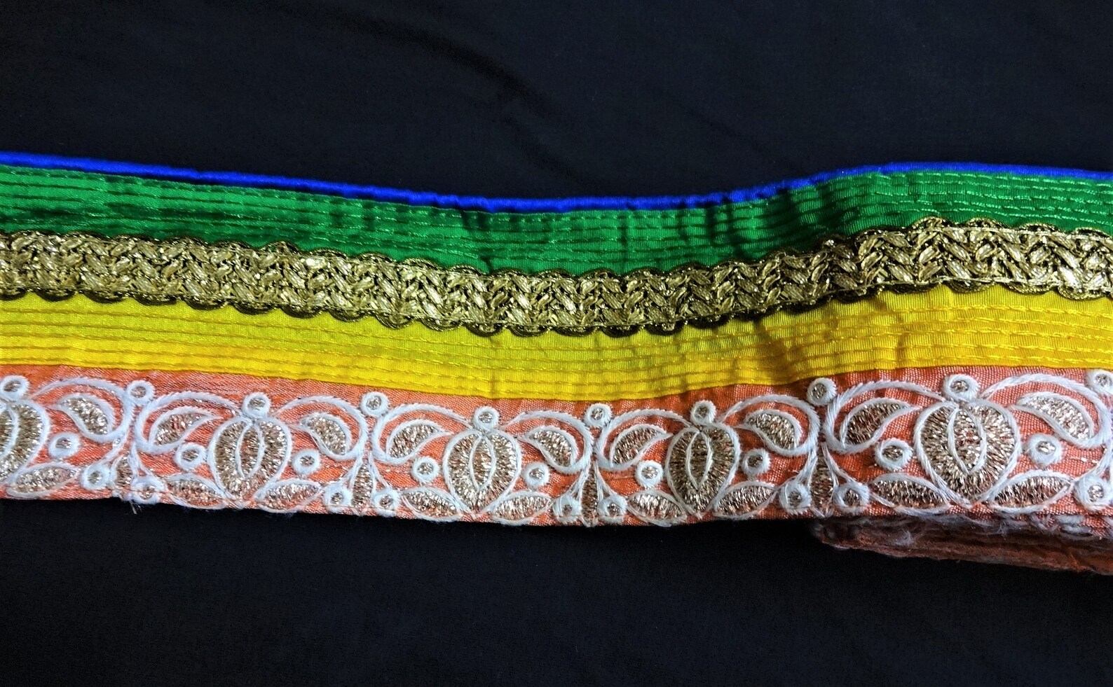 Indian Embroidered Lace Embroidered Decorative Ribbon Ethnic | Etsy