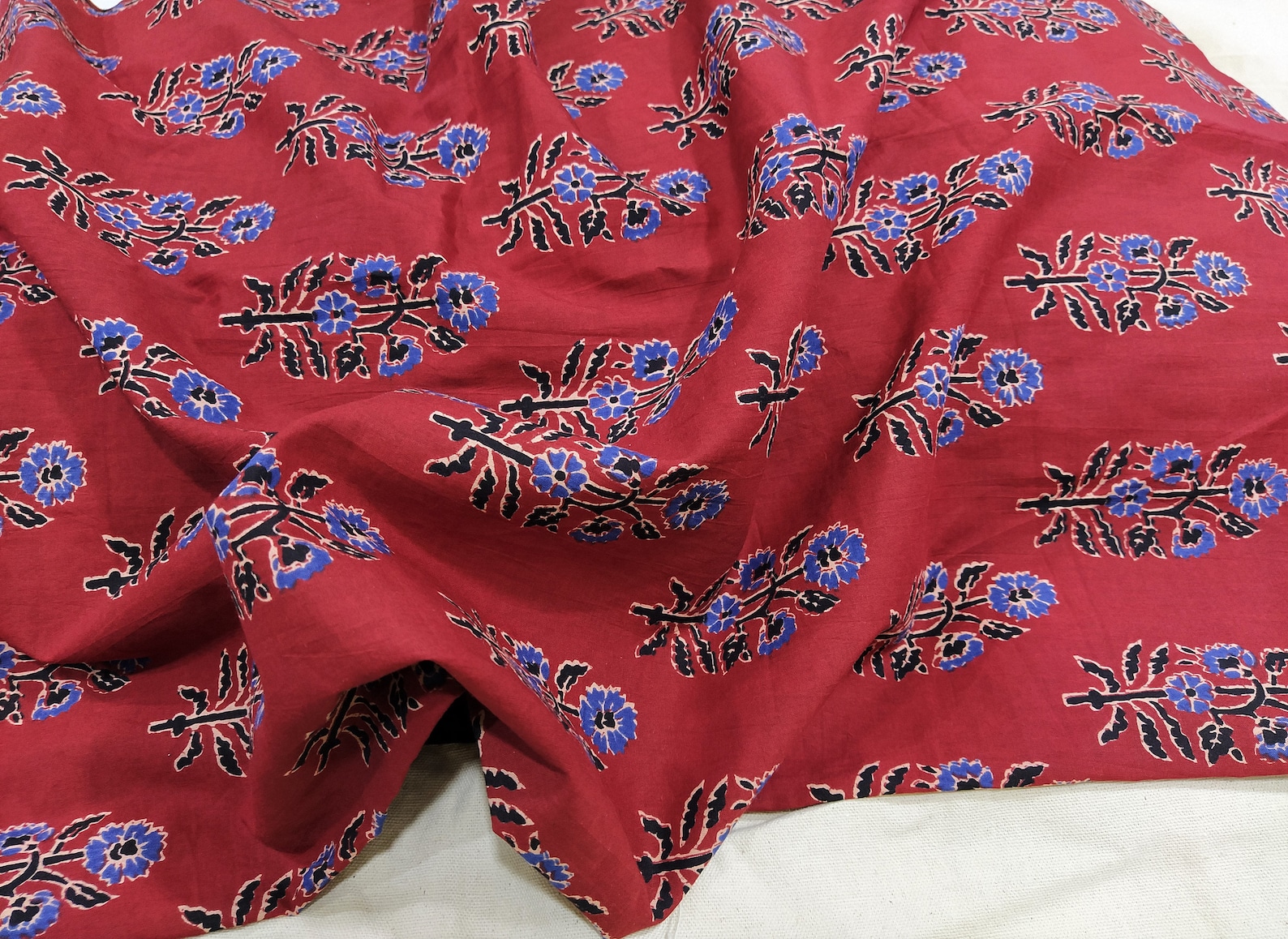 Indian Fabric Block Print Cotton Fabric Indian Textiles - Etsy