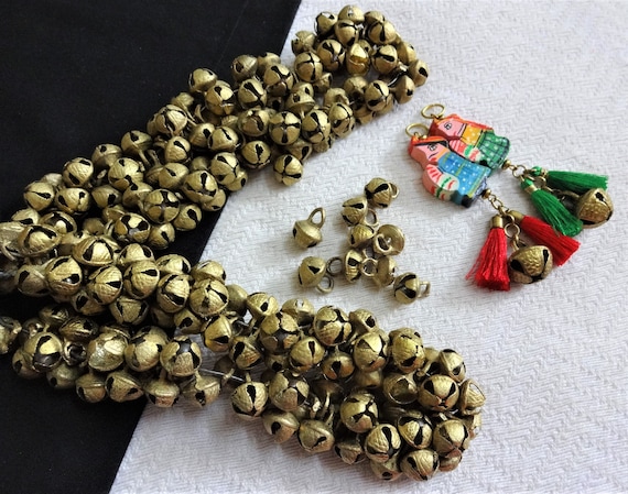 Brass Bells Metal Bells Gypsy Indian Jewelry Supplies Ethnic | Etsy