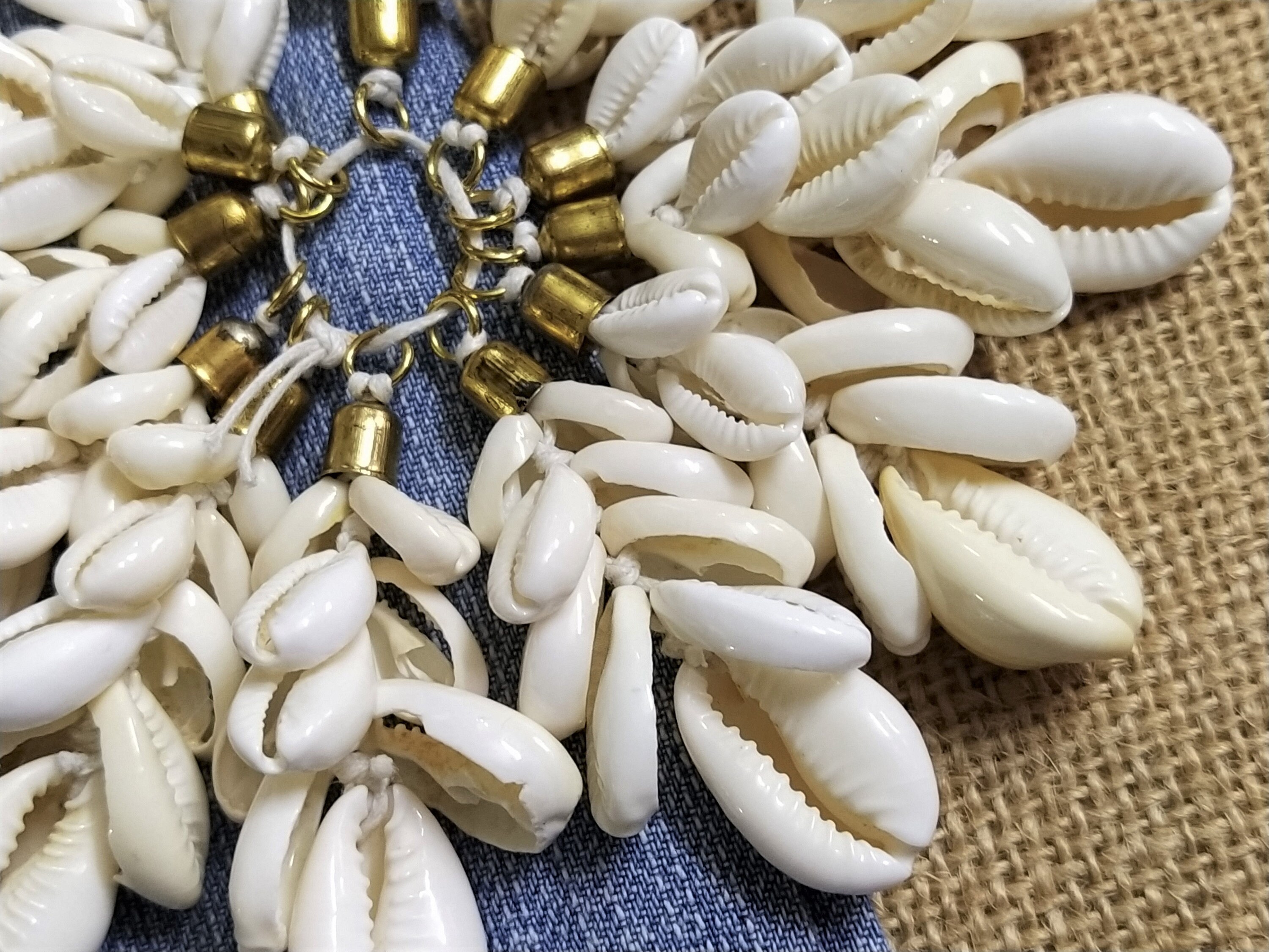 Cowry Shell Motifs Cowry Shell Bunch Tassels Beaded Cowrie Etsy