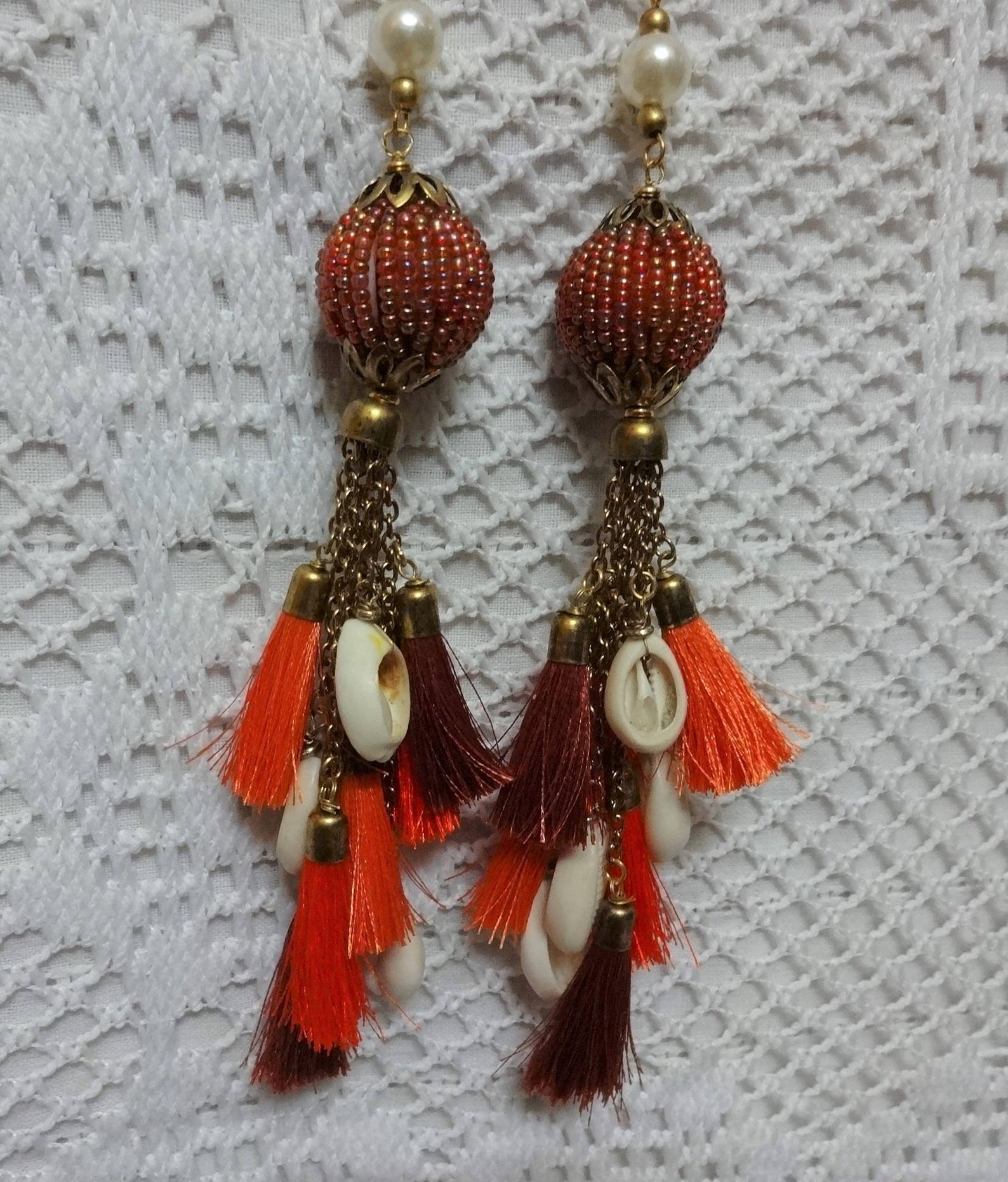 2 Pcs Cowrie Tassel Silk Tassel Chain Tassel Purse & - Etsy