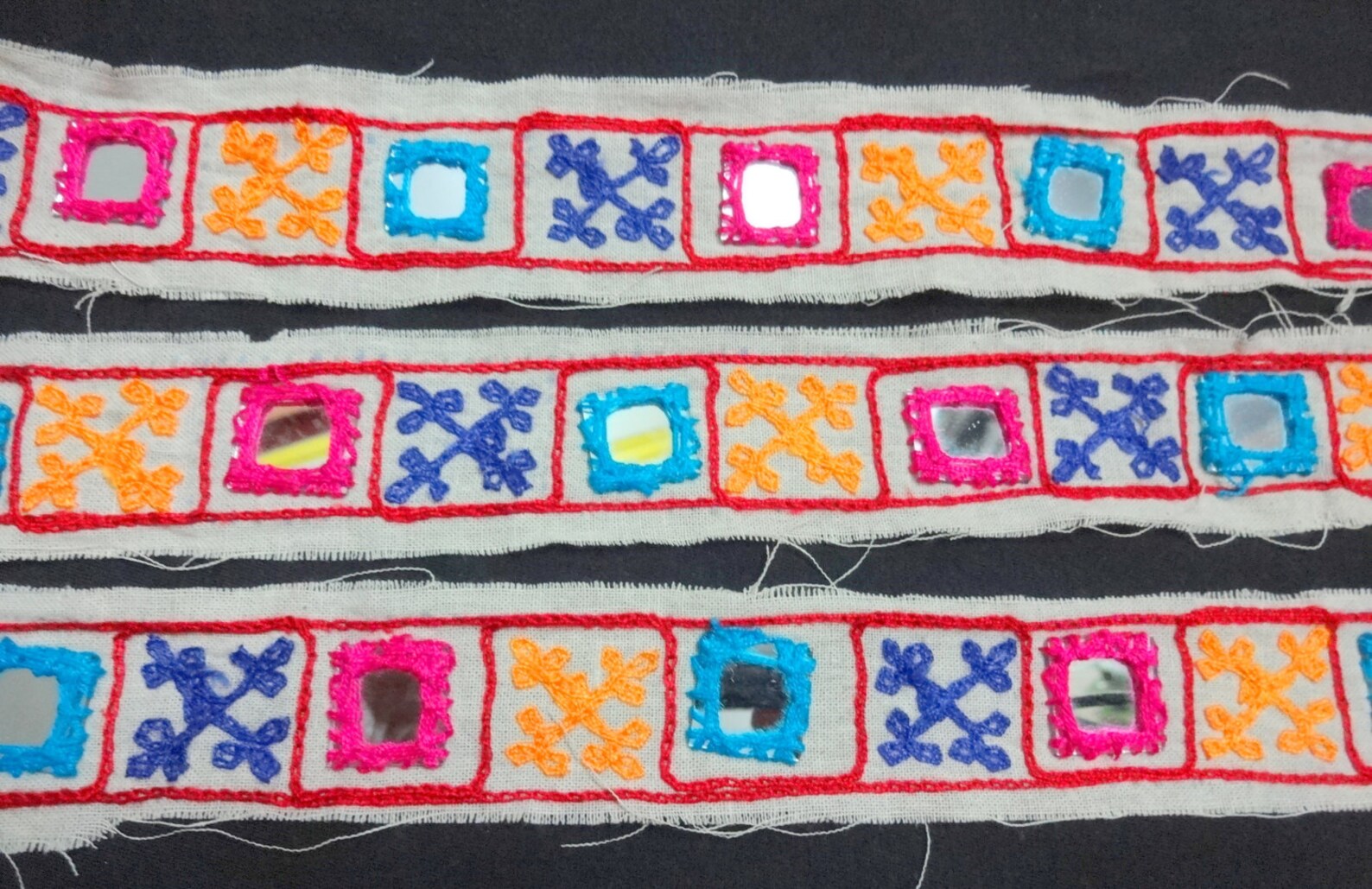 Offwhite Indian Embroidered Lace Ethnic Trim Decorative Boho - Etsy