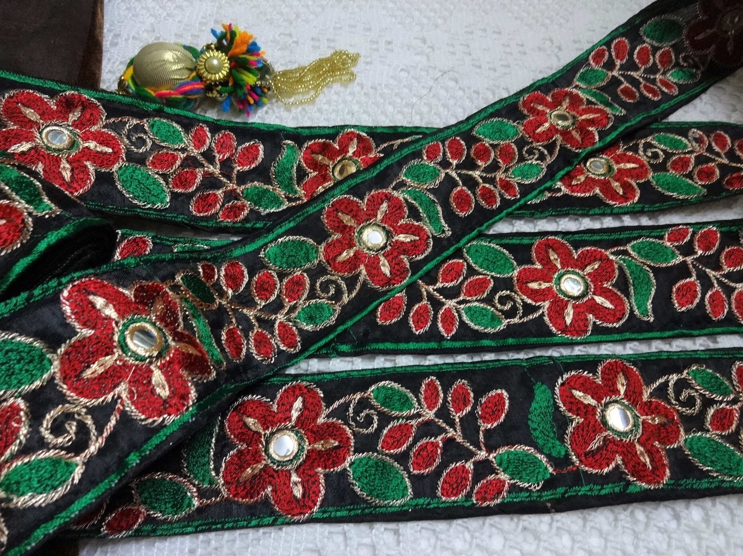 Indian Decorative Trim, Craft Ribbon, Sari Border, Scrapbook ...