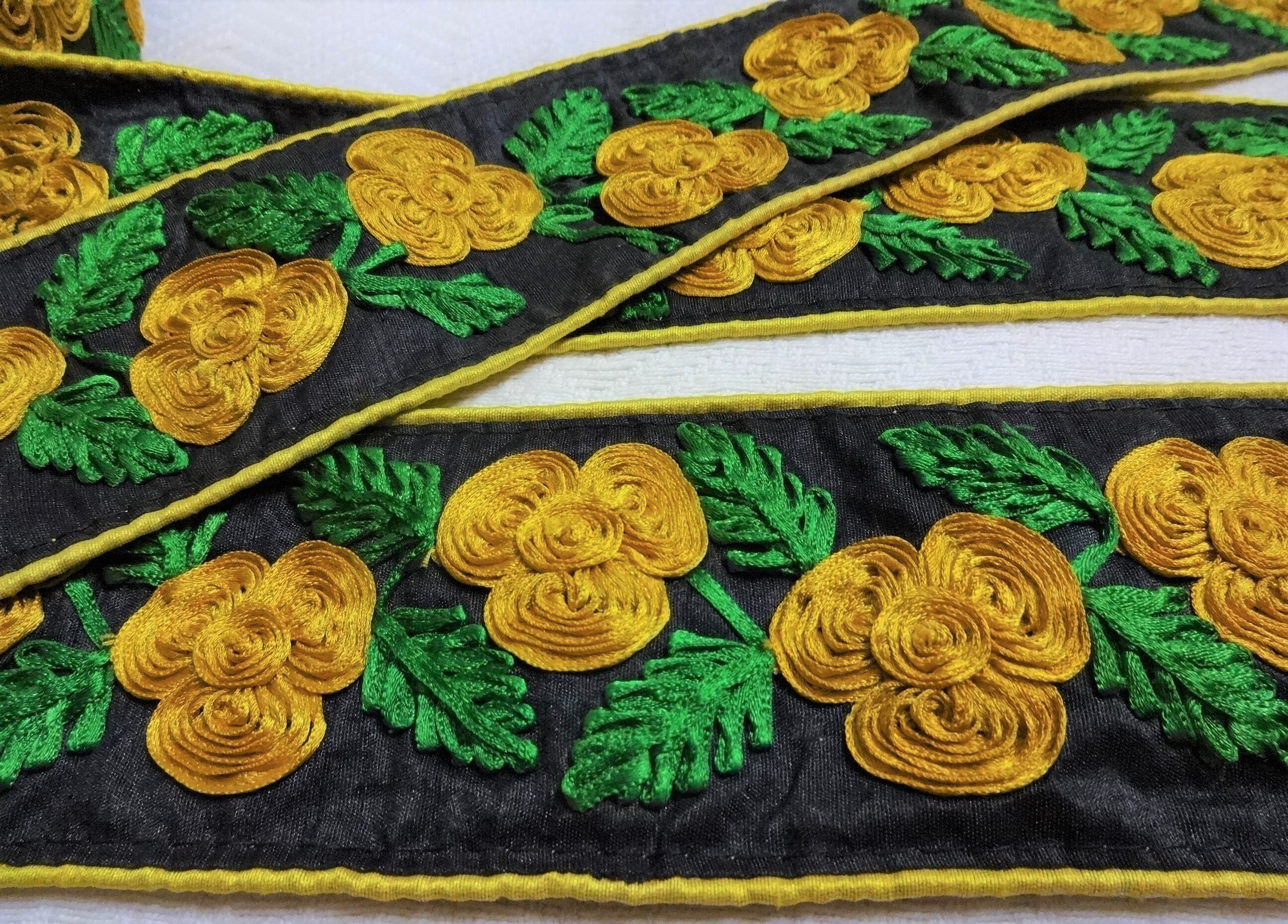 Indian Trim, Embroidered Lace, Decorative Craft Ribbon, Sewing Trim ...