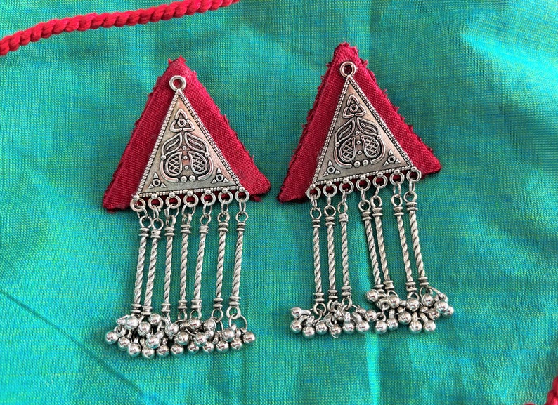Indian Jewelry, Ethnic Earrings With Rod Connectors, Traditional ...