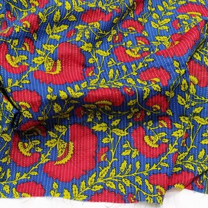 Indian Fabric, Blue Printed Cotton Fabric, Indian Textiles, Craft ...