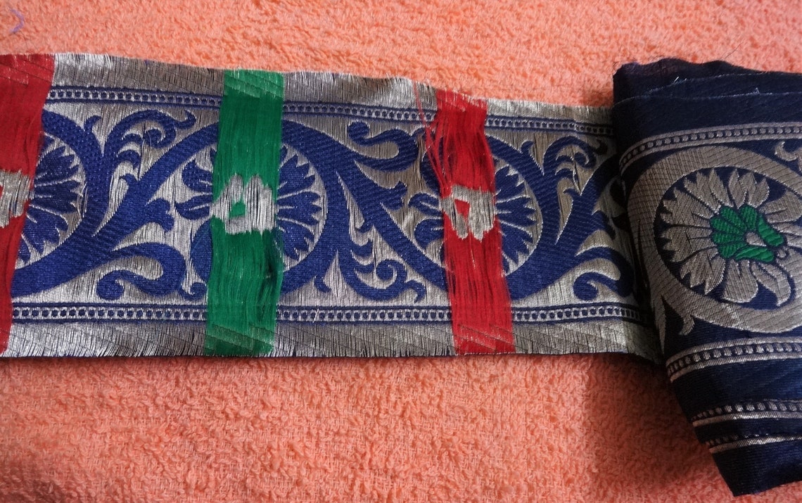 Indian Silk Lace Indian Trim Fabric Lace Decorative - Etsy