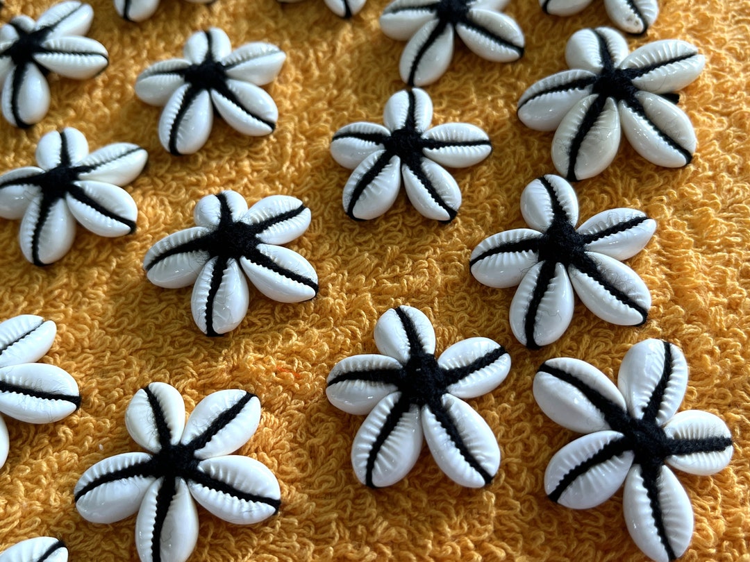 Cowry Shell Motifs, Cowry Shell Rosettes , Cowrie Appliques, Decorative ...