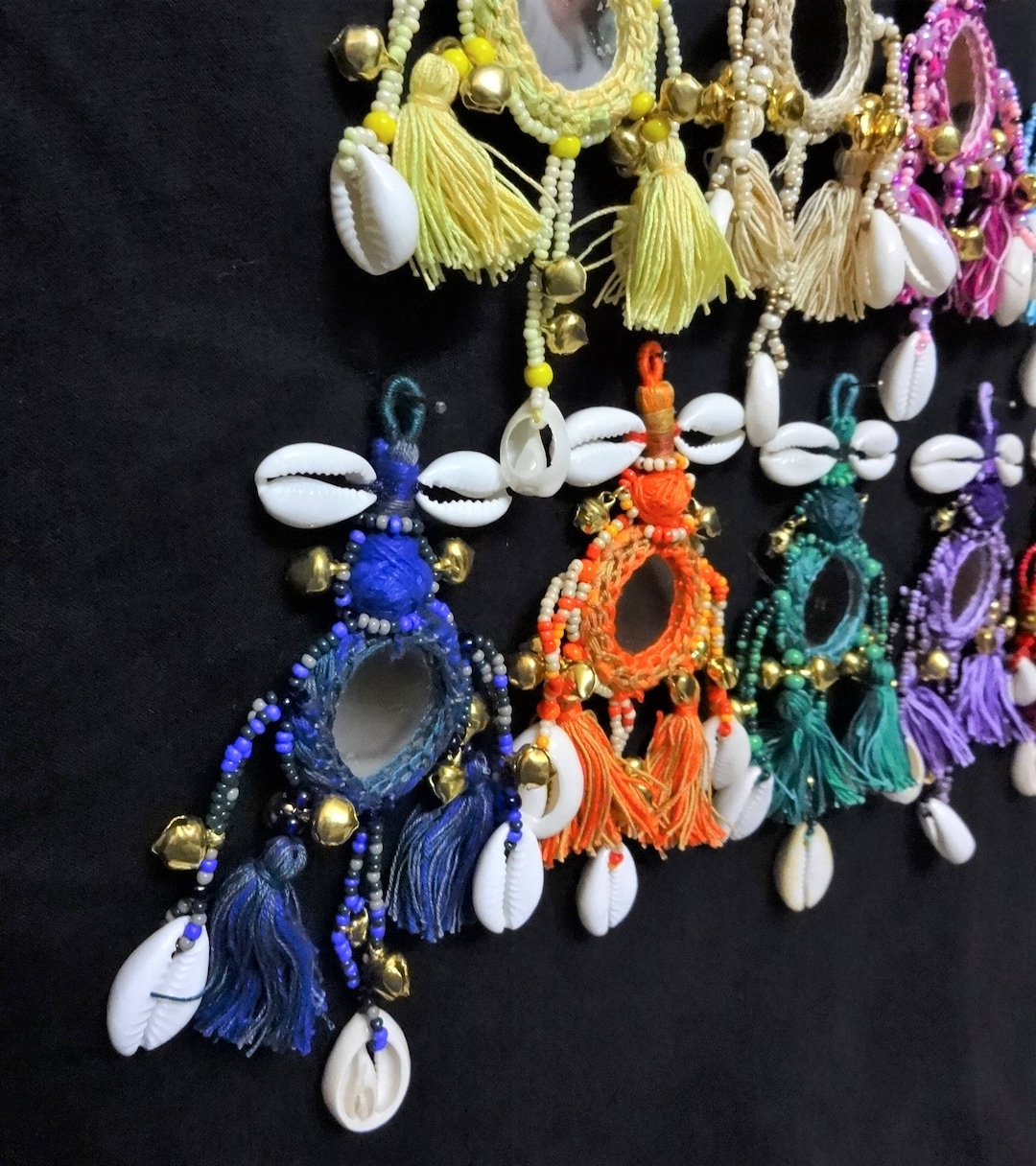 Cowrie Shell Tassels, Purse & Handbag Decoration, Bell Swag, Mirror ...