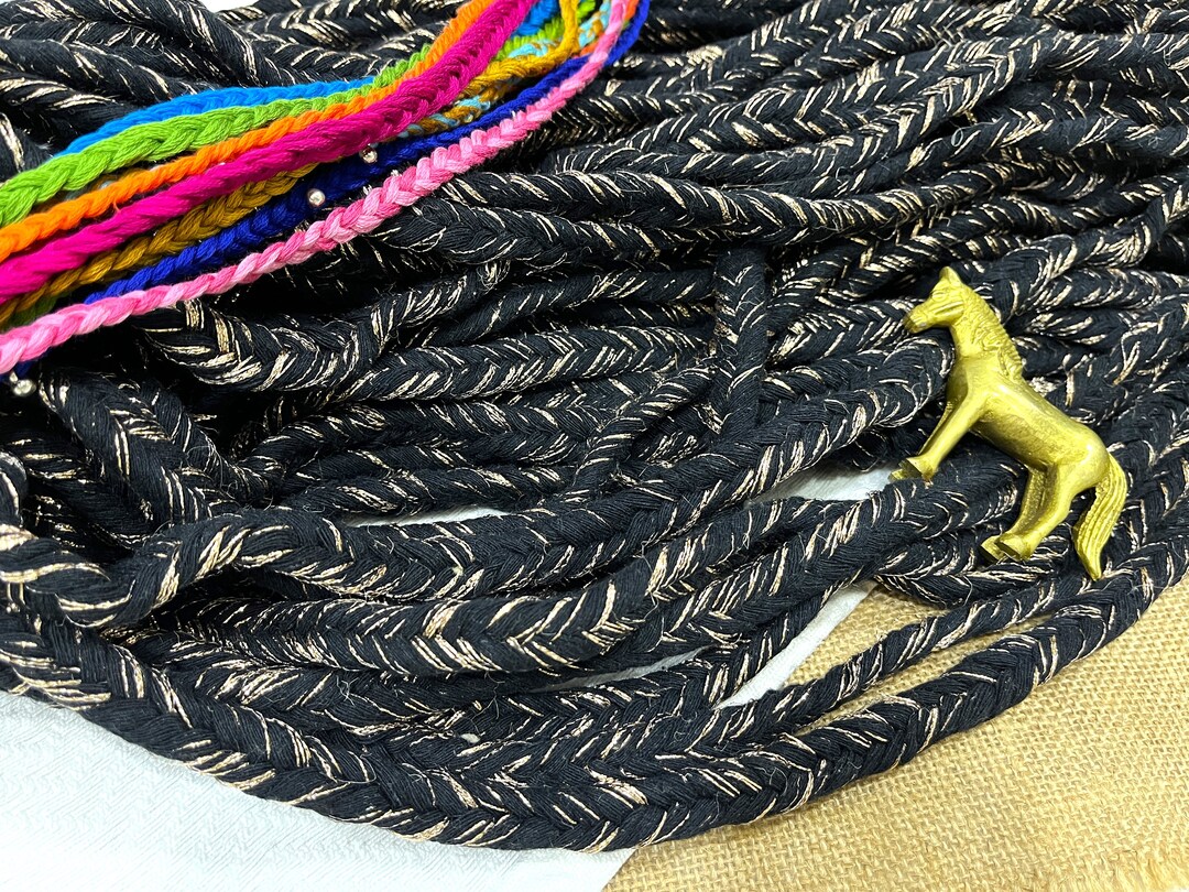 Braided Cotton Cord, Cotton Ribbon, 13 MM Braided Cotton Thread Jewelry ...