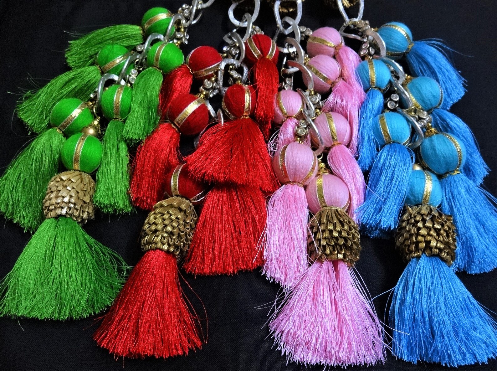 Long Tassel Ball Tassel Silk Tassel Decorative Zari Trim - Etsy