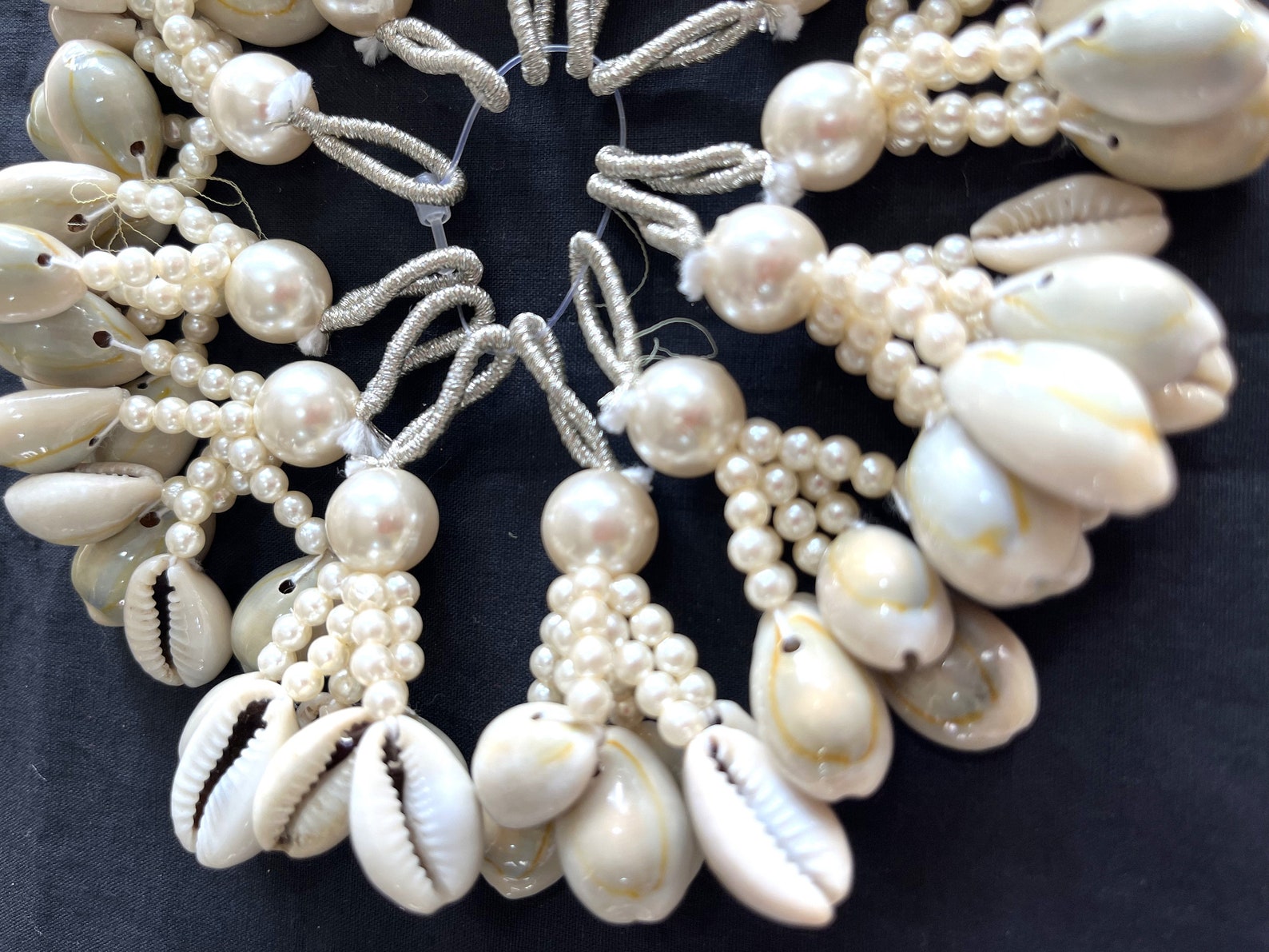 Cowry Shell Motifs, Cowry Shell Bunch Tassels, Beaded Cowrie Tassels ...