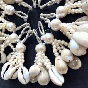 Cowry Shell Motifs, Cowry Shell Bunch Tassels, Beaded Cowrie Tassels ...