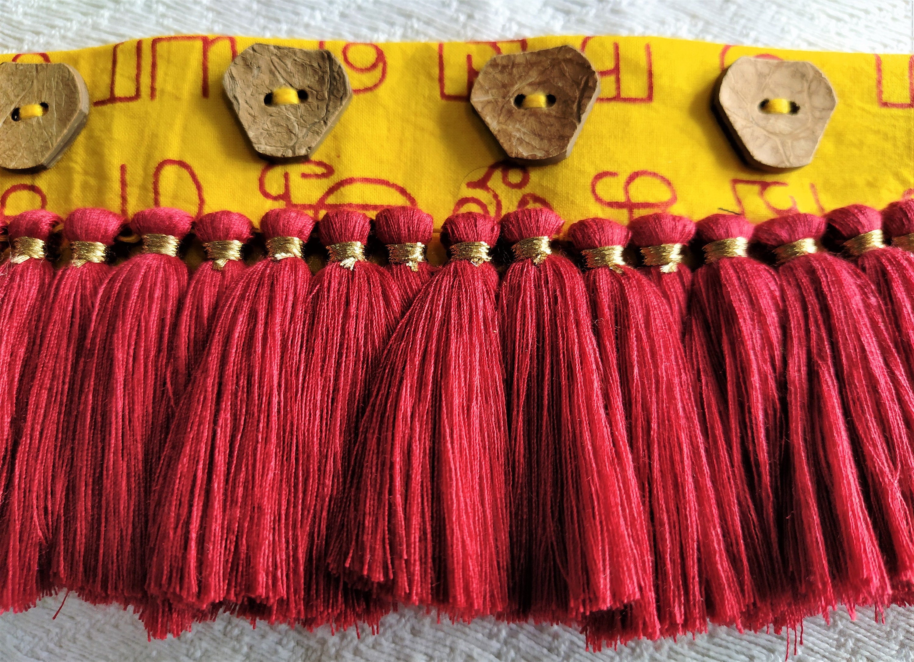 Joyería india collar étnico gargantilla de tela de algodón | Etsy