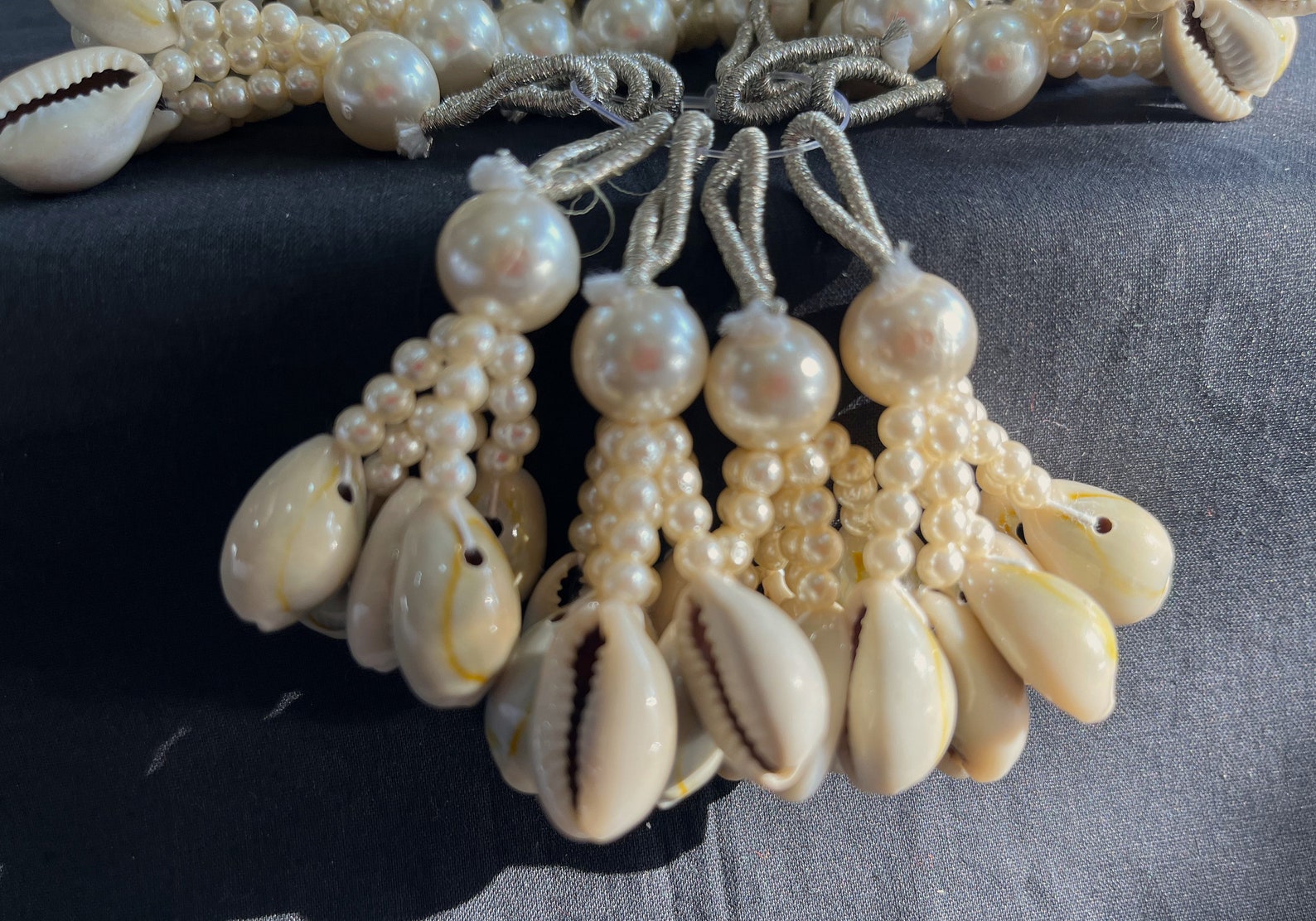 Cowry Shell Motifs, Cowry Shell Bunch Tassels, Beaded Cowrie Tassels ...