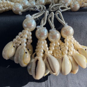 Cowry Shell Motifs, Cowry Shell Bunch Tassels, Beaded Cowrie Tassels ...