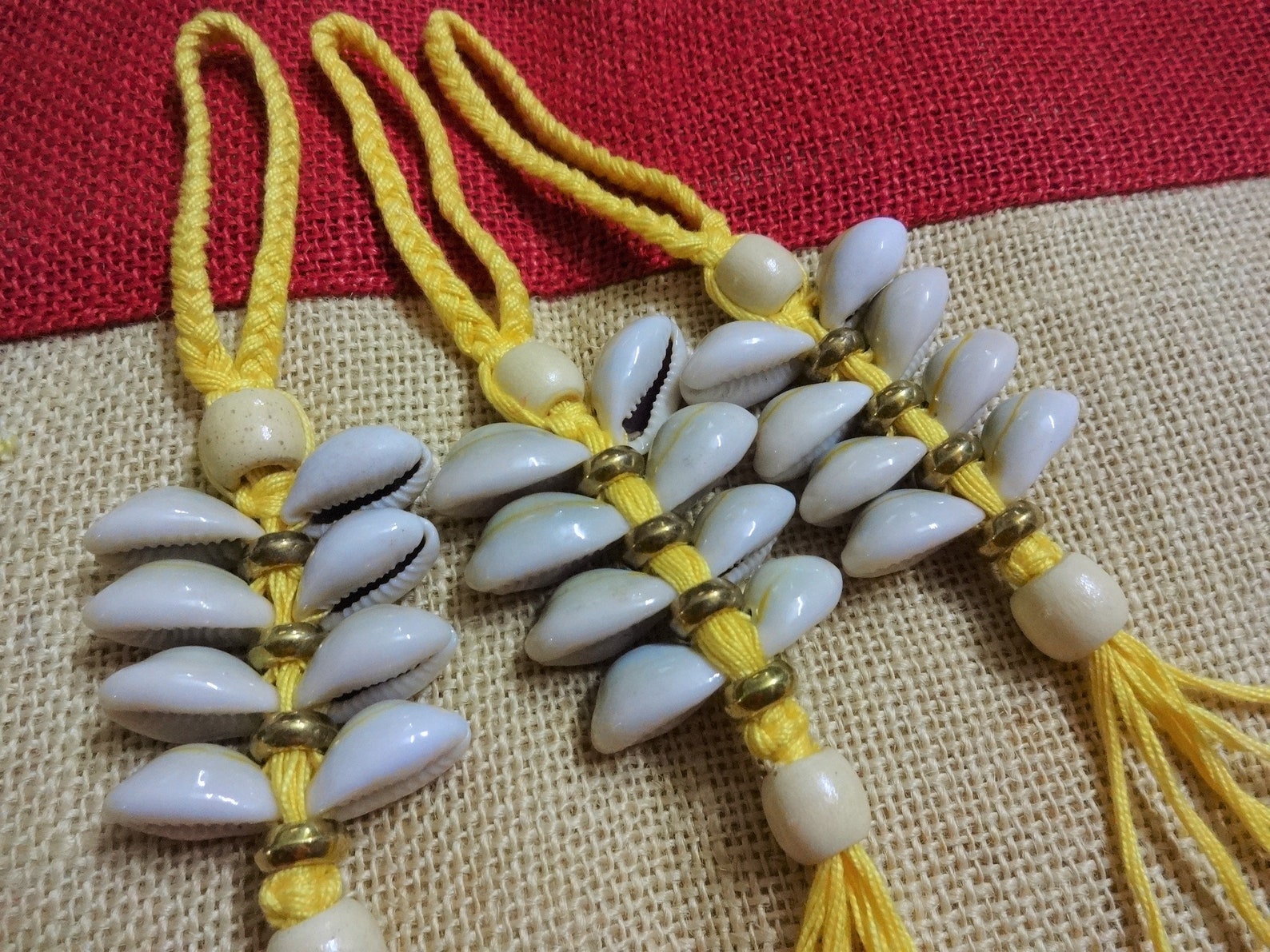 Cowrie Shell Tassels,purse & Handbag Decoration,cowrie Shell Swag ...