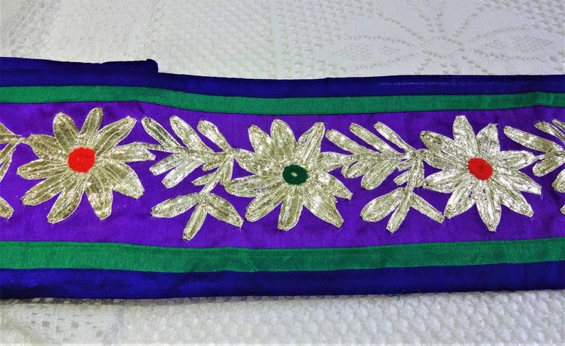 Indian Embroidered Lace Broad Gota Trim Craft Ribbon Sari - Etsy