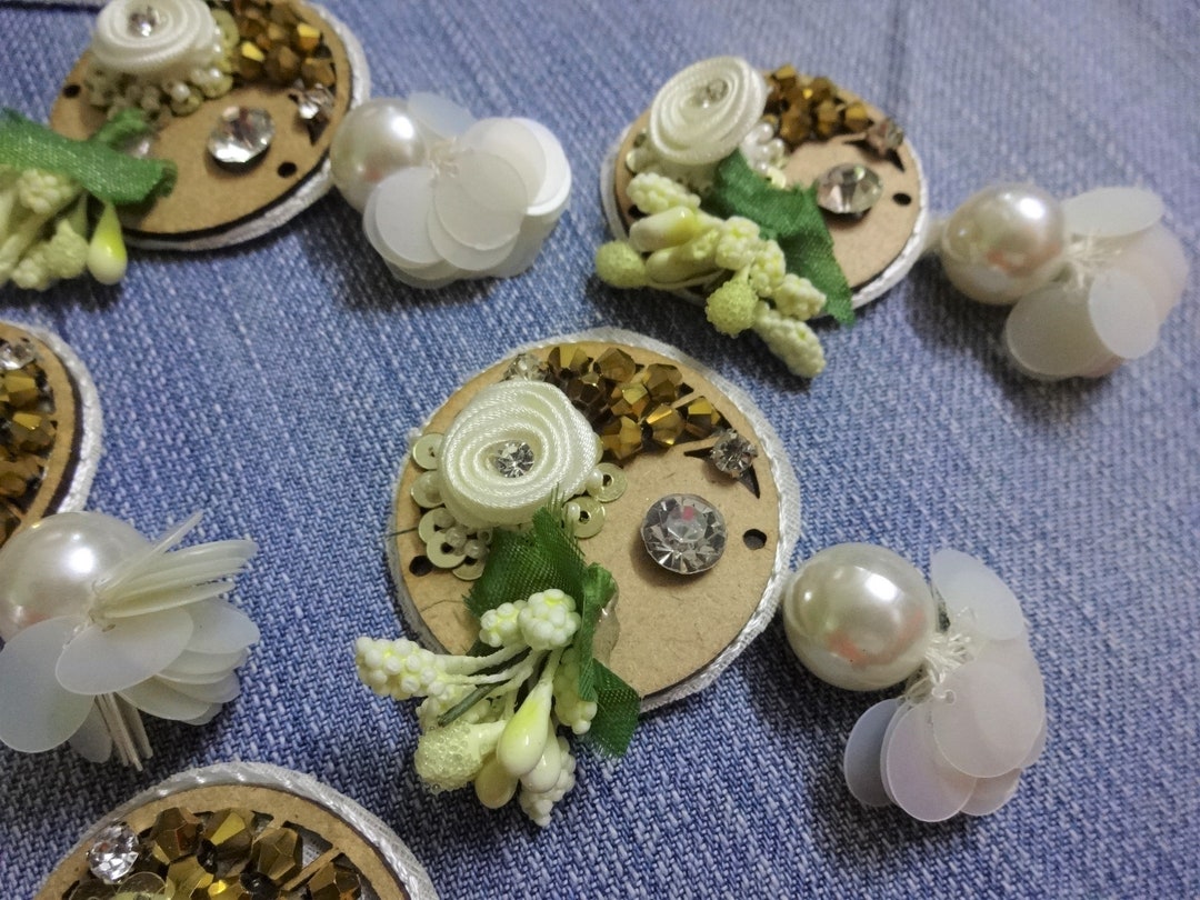 Buttons, Decorative Buttons, Handmade Stick on Buttons, Flat Back ...