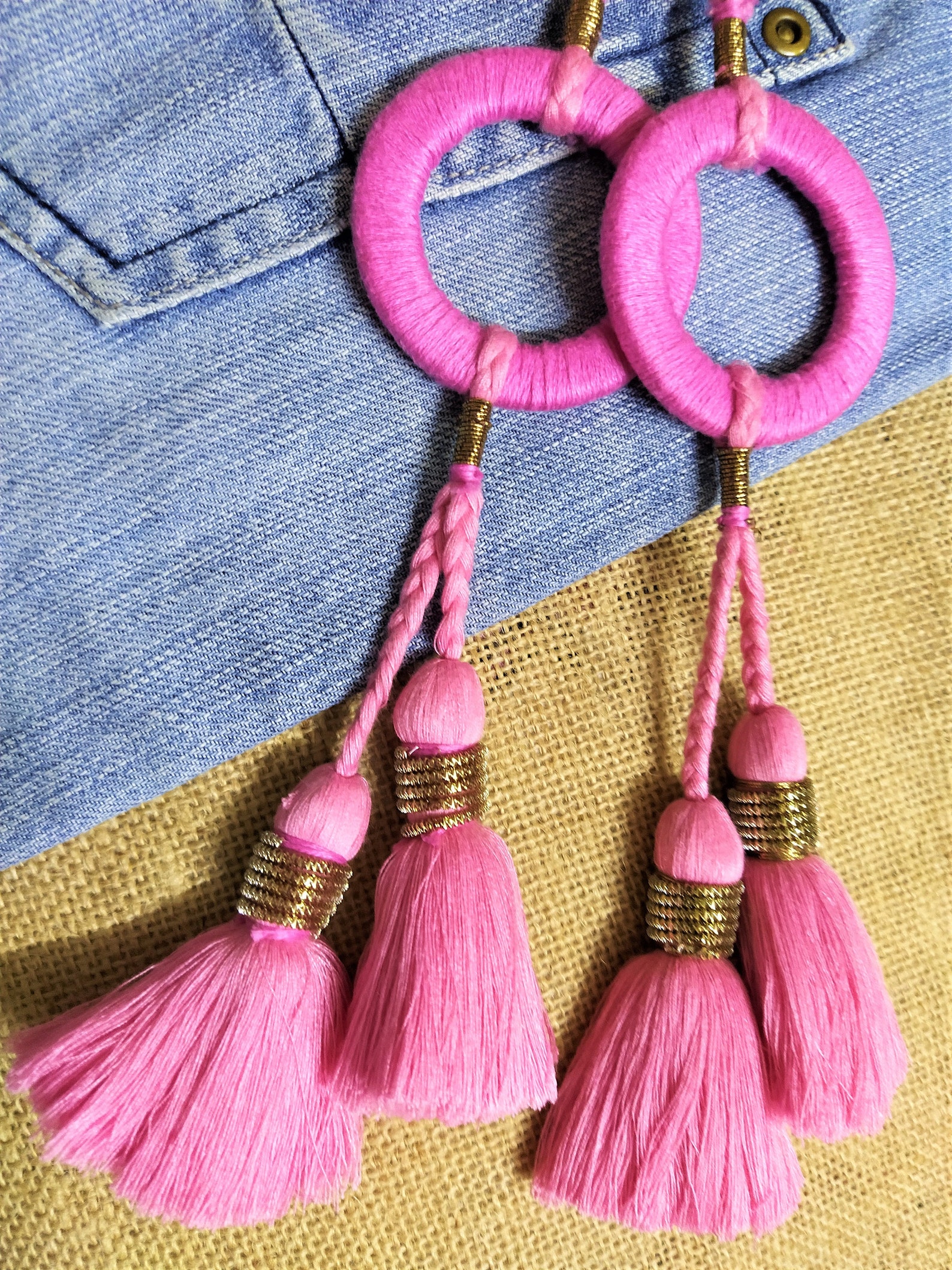 Indian Tassels Cotton Tassels Embellishment Long Tassels - Etsy