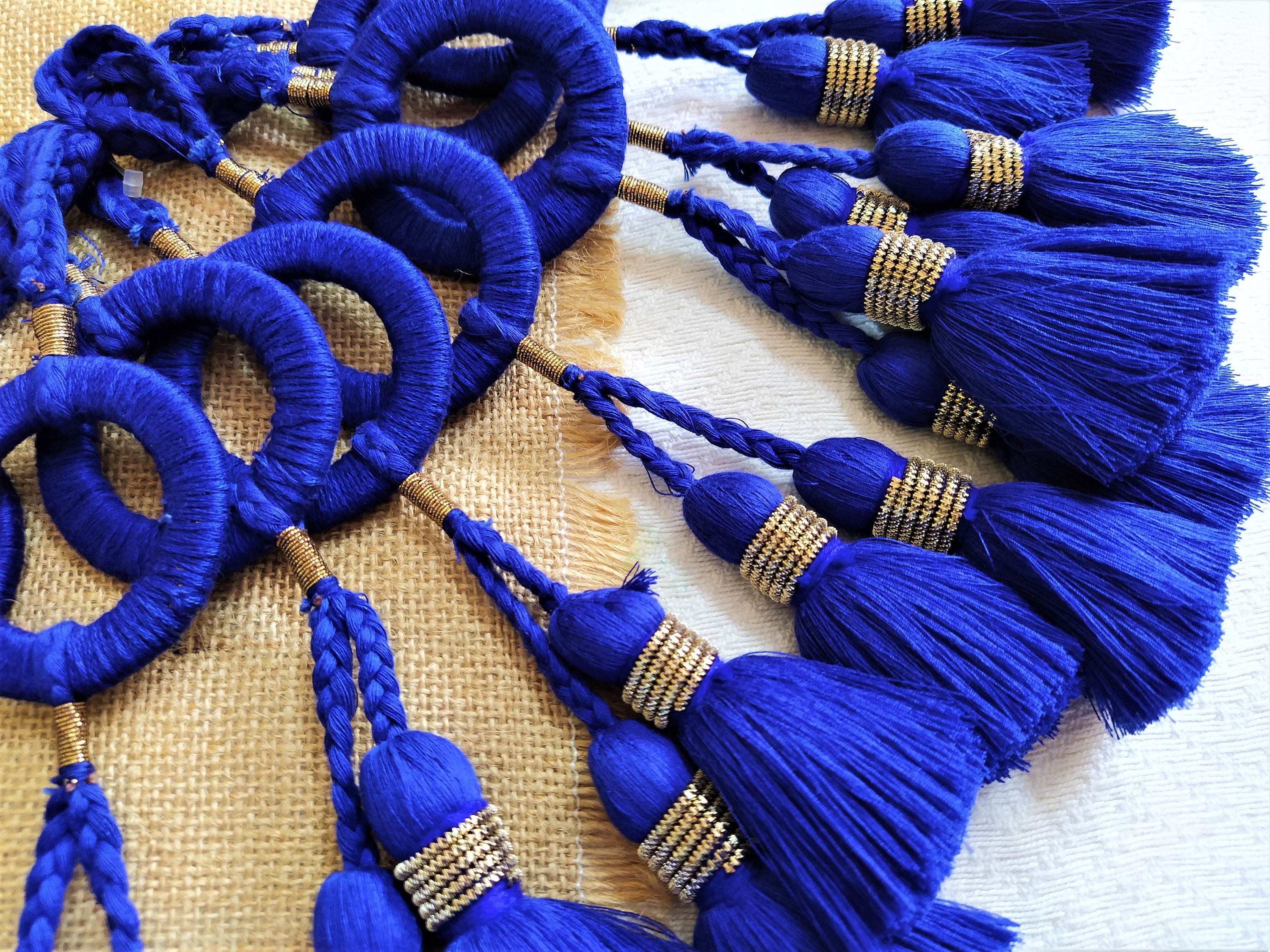 Indian Tassels Cotton Tassels Embellishment Long Tassels | Etsy