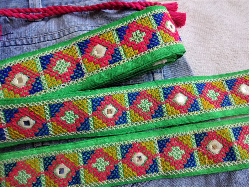 Indian Lace Decorative Craft Ribbon Sewing Supply Boho Sari - Etsy