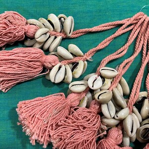 Cowrie Shell Ethnic Tassels, Indian Tassels, Cowrie Shell Swag, Cotton ...