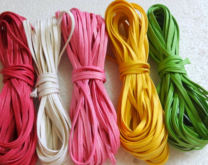 Cotton Cord Flat Gift Wrapping Packaging String Jewelry Cotton Cord ...