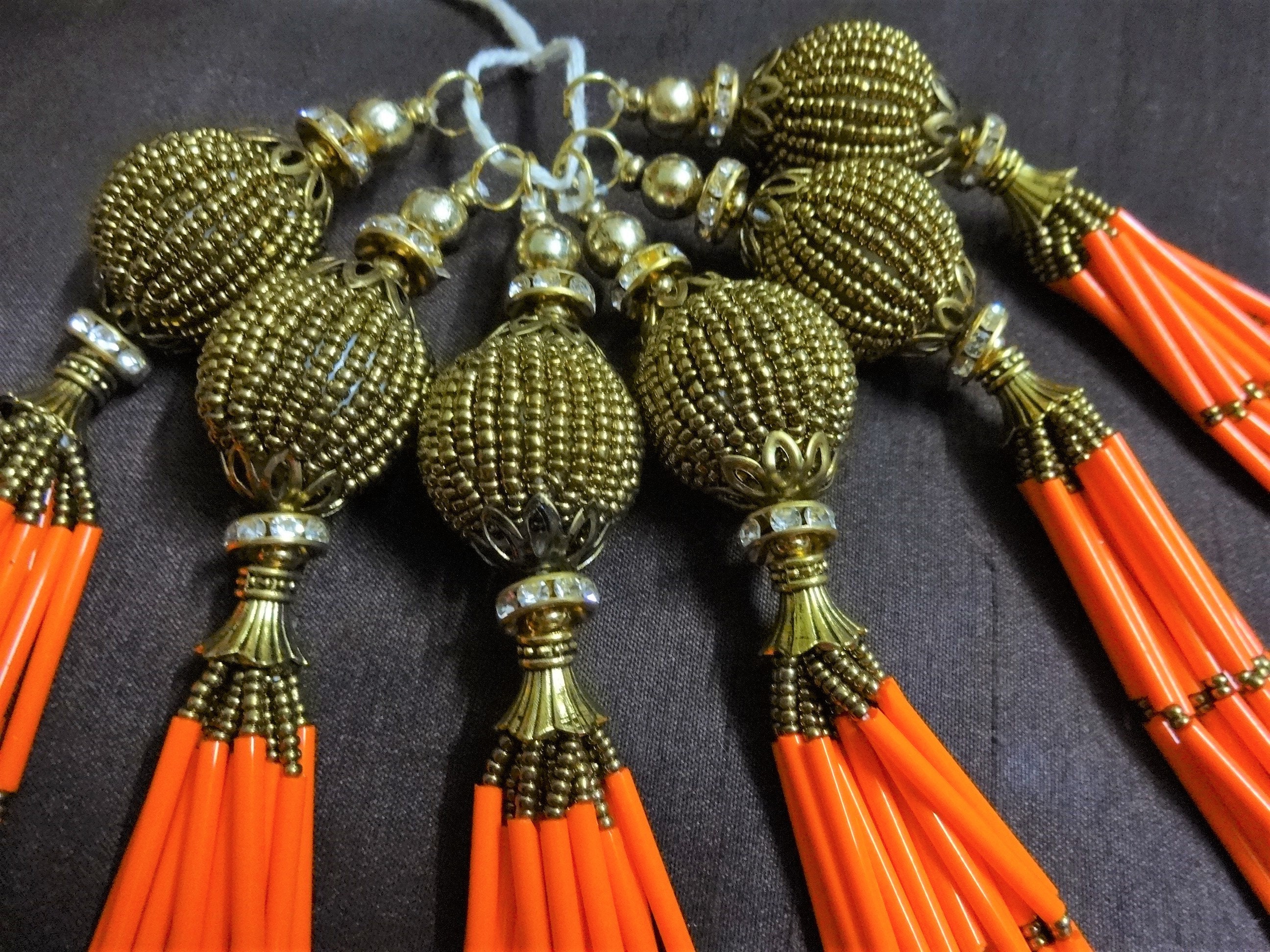 Buy Indian Tassels Ball Tassels Beaded Tassels BOHO Gypsy Online in ...