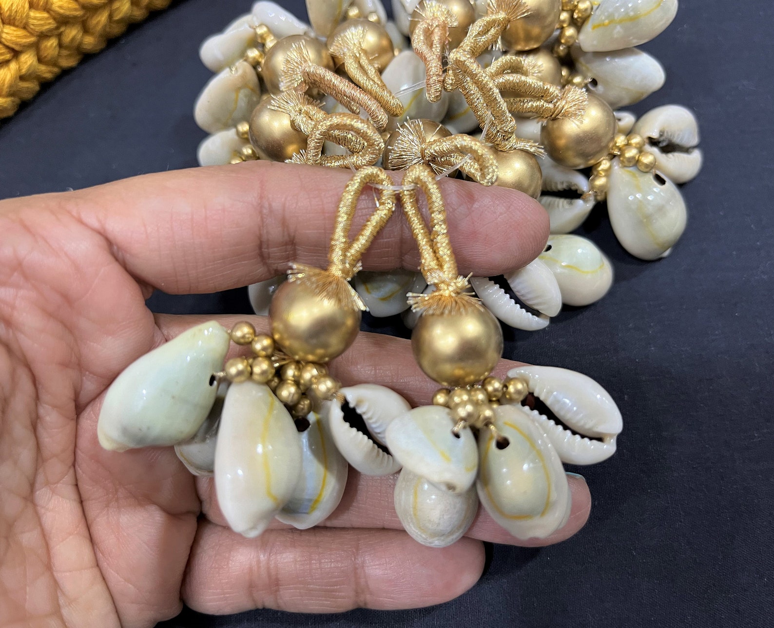 Cowry Shell Motifs Cowry Shell Bunch Tassels Beaded Cowrie - Etsy