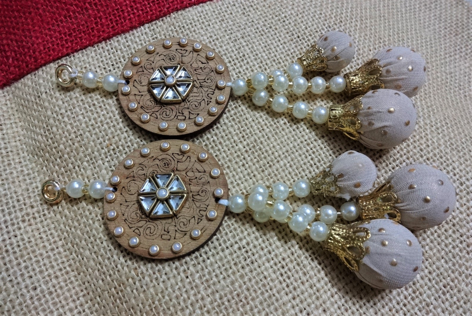 Tassels Wooden Button Tassels Ethnic Tassels Decorative - Etsy India