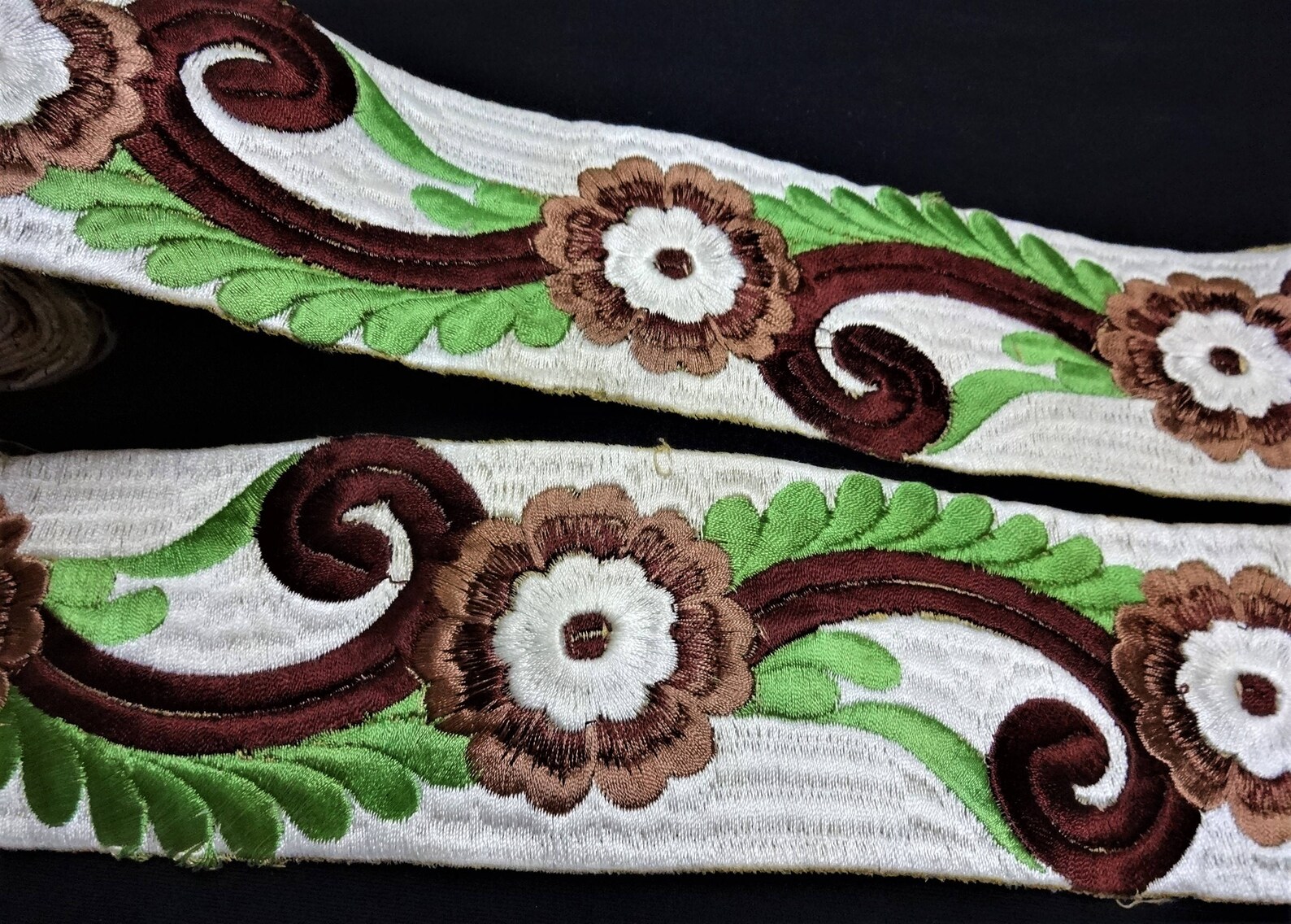 Indian Lace Broad Trim Sari Border Fabric Lace Decorative | Etsy