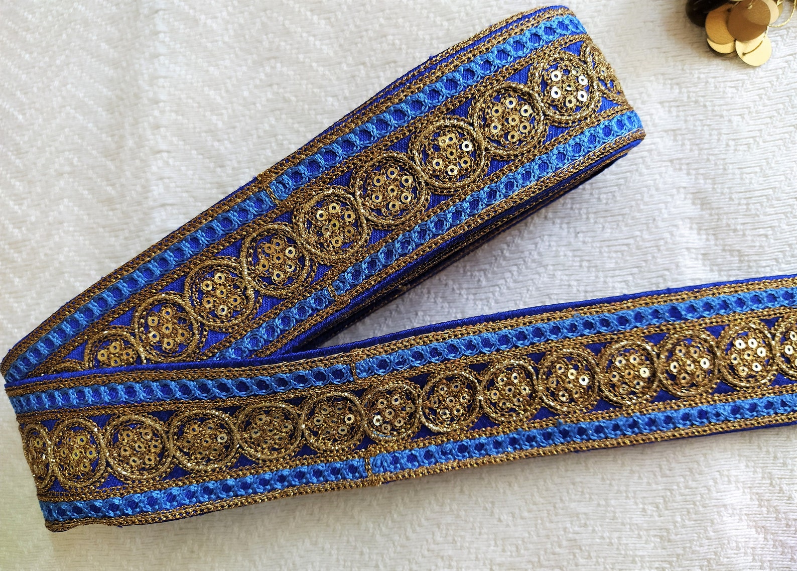 Indian LaceEmbroidered Zari TrimDecorative Craft | Etsy