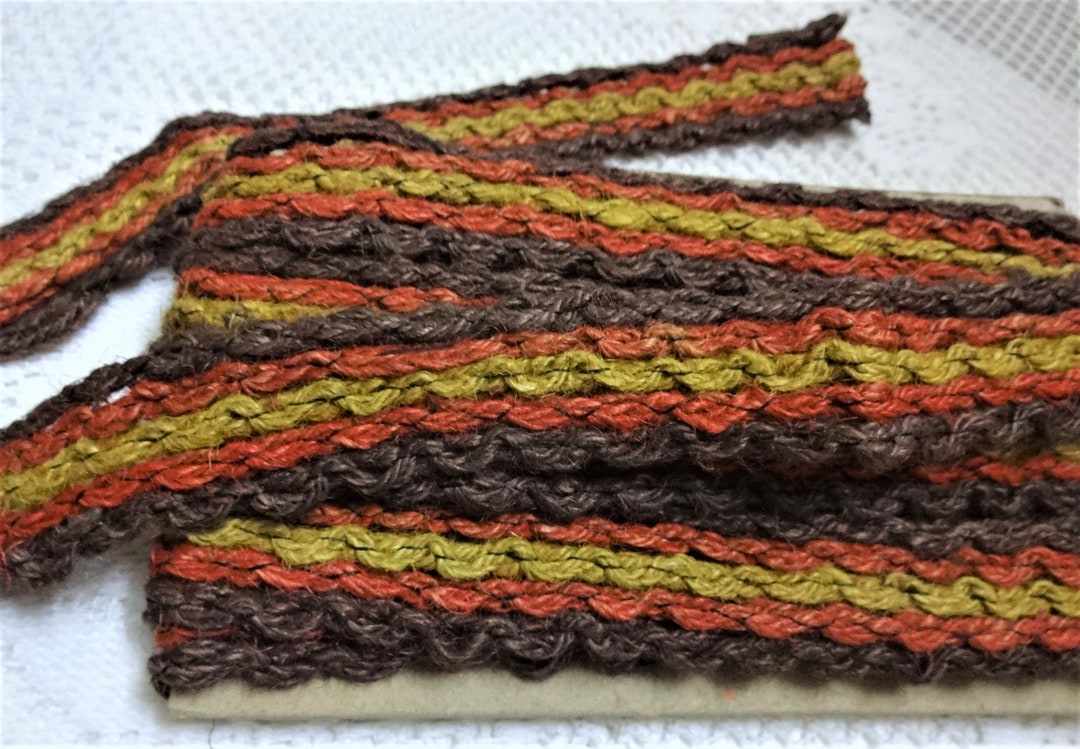 Natural Handspun Jute Trim, Jute Lace, Indian Jute Ribbon, Burlap Lace ...