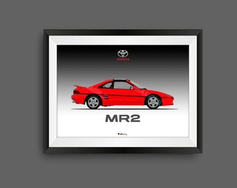Toyota MR2 2 Frame Options / Print Only Also Available - Etsy
