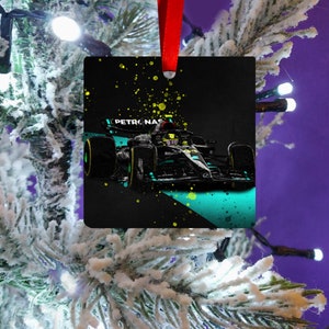 Lewis Hamilton 2024 Mercedes W15 F1 Christmas Tree Decorations Ornament ...